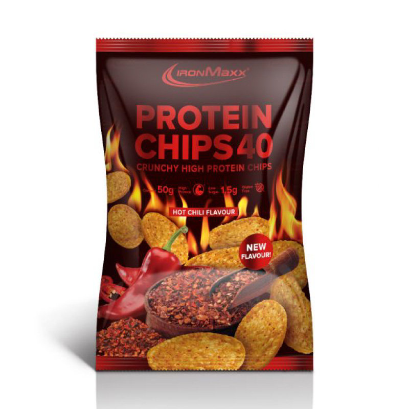 Protein Chips 40 - Hot Chili (50g) - Food Delivery